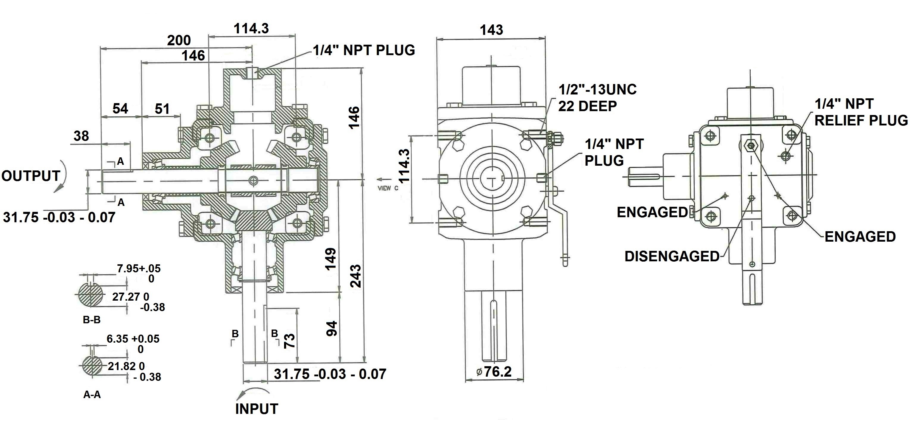 FR150-2 FORWARD REVERSE GEARBOX - Aline Trading