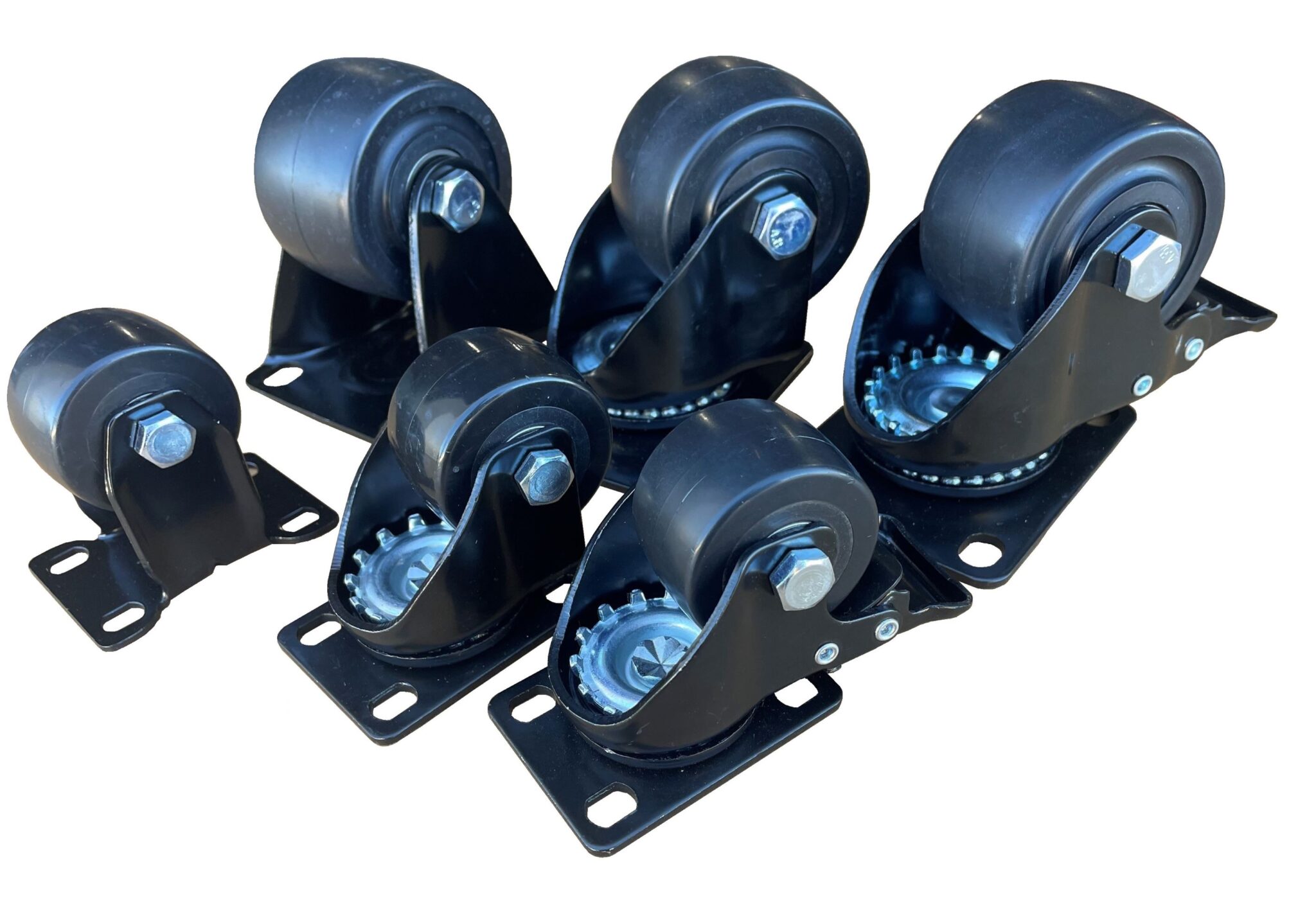 SOLID INDUSTRIAL CASTORS. PA NYLON WHEELS. - Aline Trading