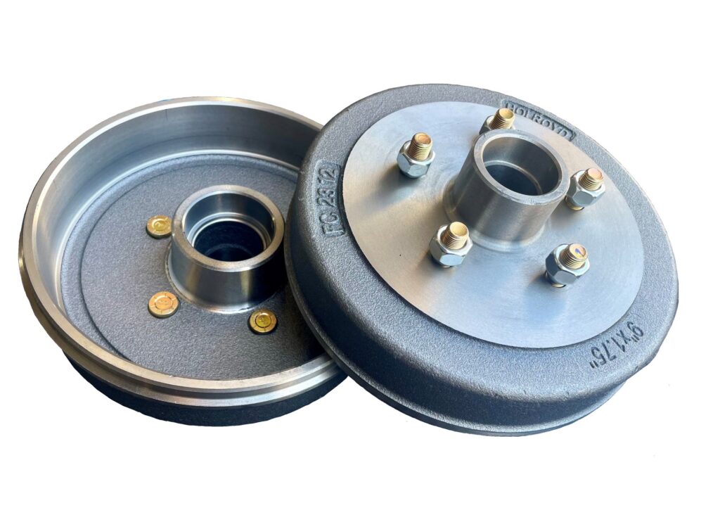TRAILER BRAKE HUB DRUMS, BACKING PLATES AND MAGNETS. - Aline Trading